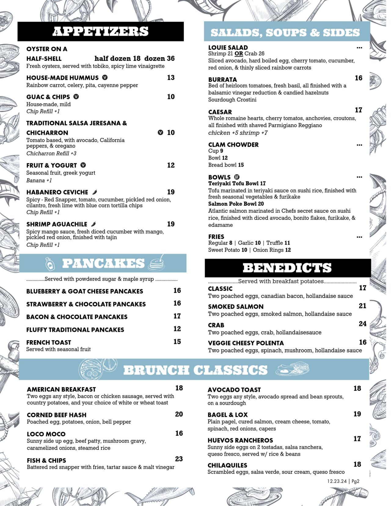 Menu - The Ramp Restaurant
